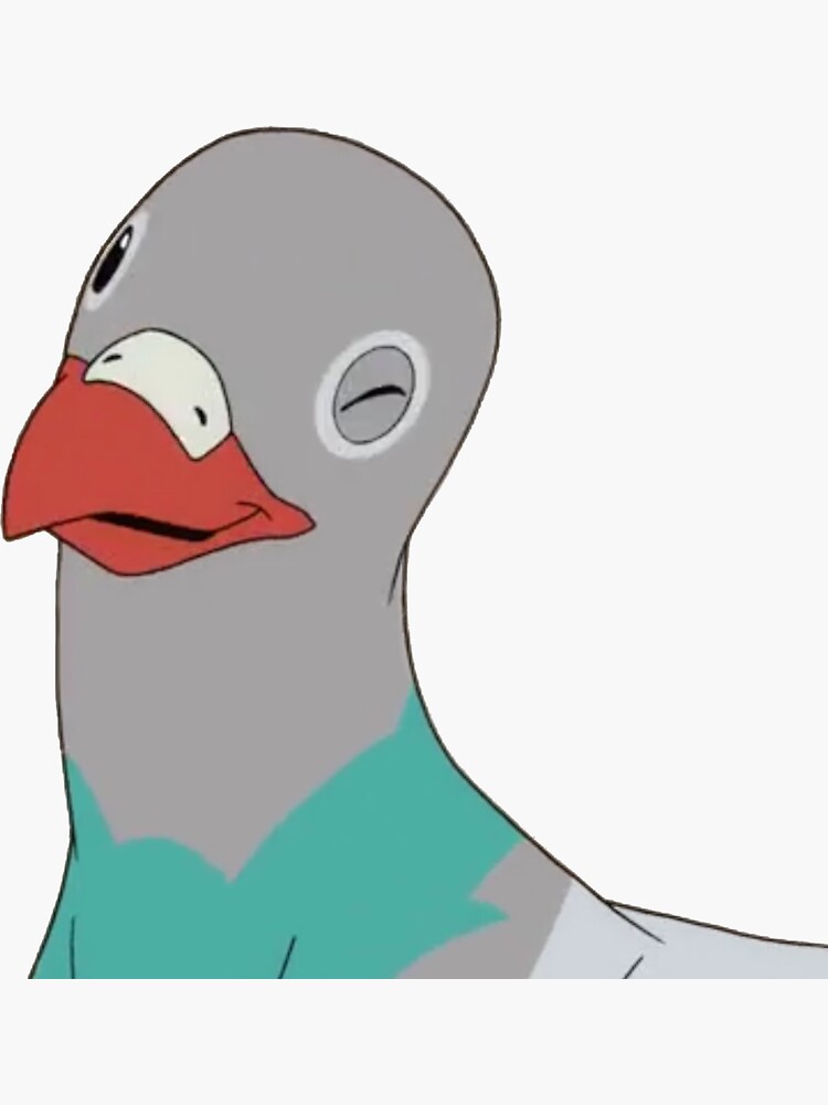 "Pigeon Wink" Sticker for Sale by StarliteDecay | Redbubble