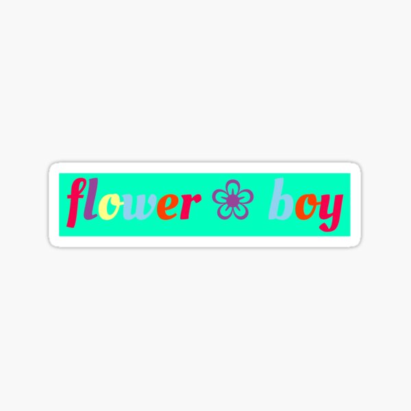 "flower boy STICKER" Sticker by sunpicked | Redbubble
