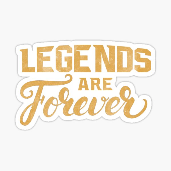 "Motivational mamba Legends Are Forever Retro Graphic " Sticker for ...