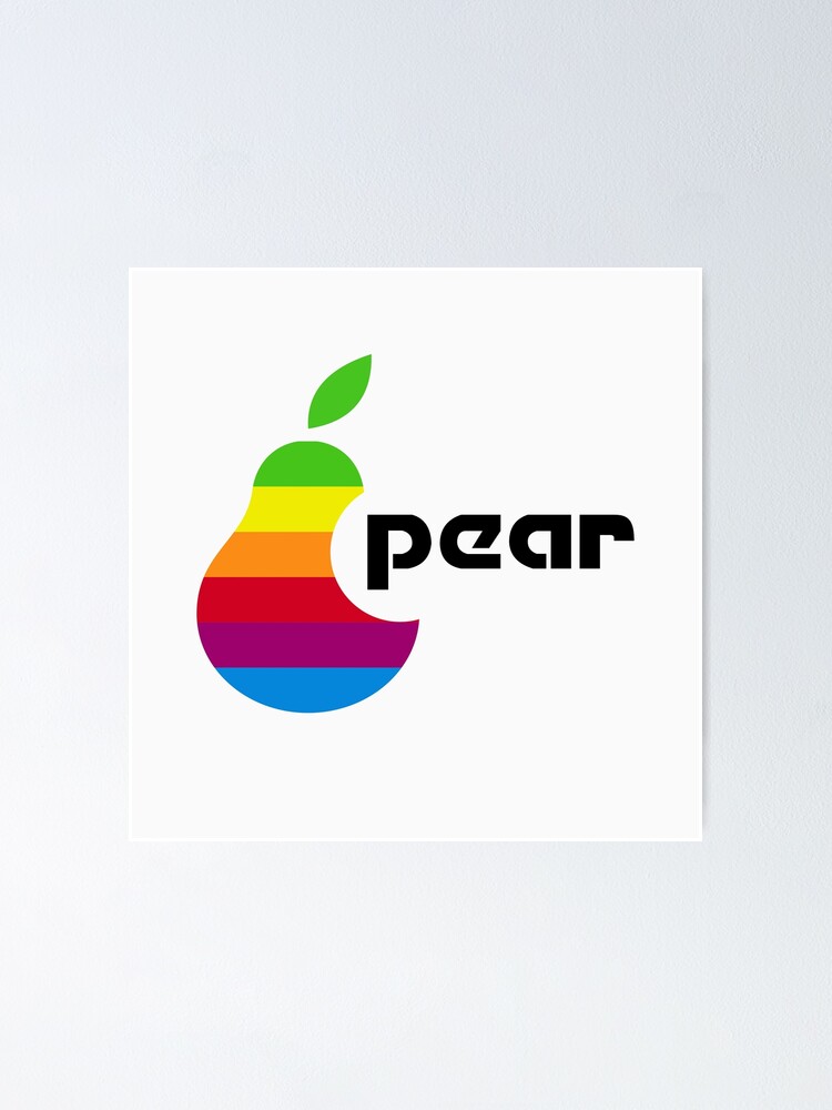 "Pear Logo Parody" Poster by UniqueTrip | Redbubble
