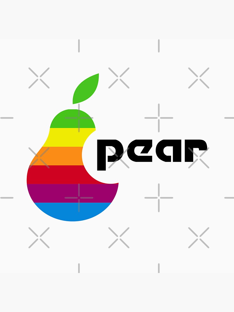 "Pear Logo Parody" Sticker for Sale by UniqueTrip | Redbubble