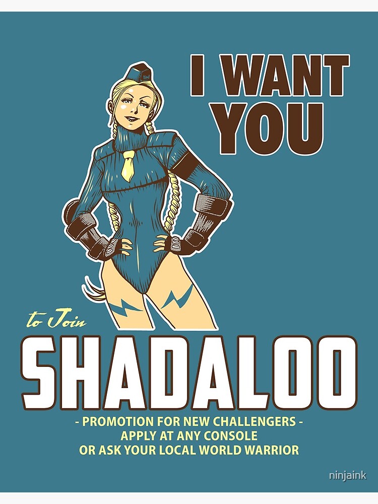 "Shadaloo Wants YOU!" Poster for Sale by ninjaink | Redbubble