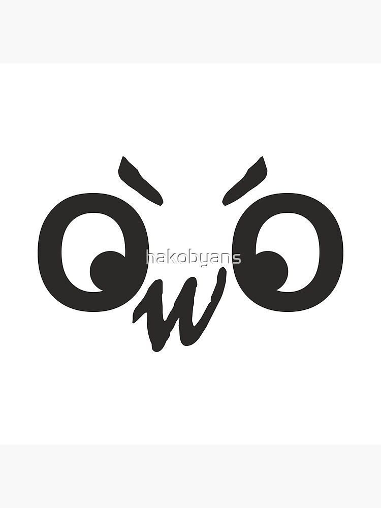 "ÒwÓ Angry OwO Emoticon Emoji " Art Print by lyovajan | Redbubble