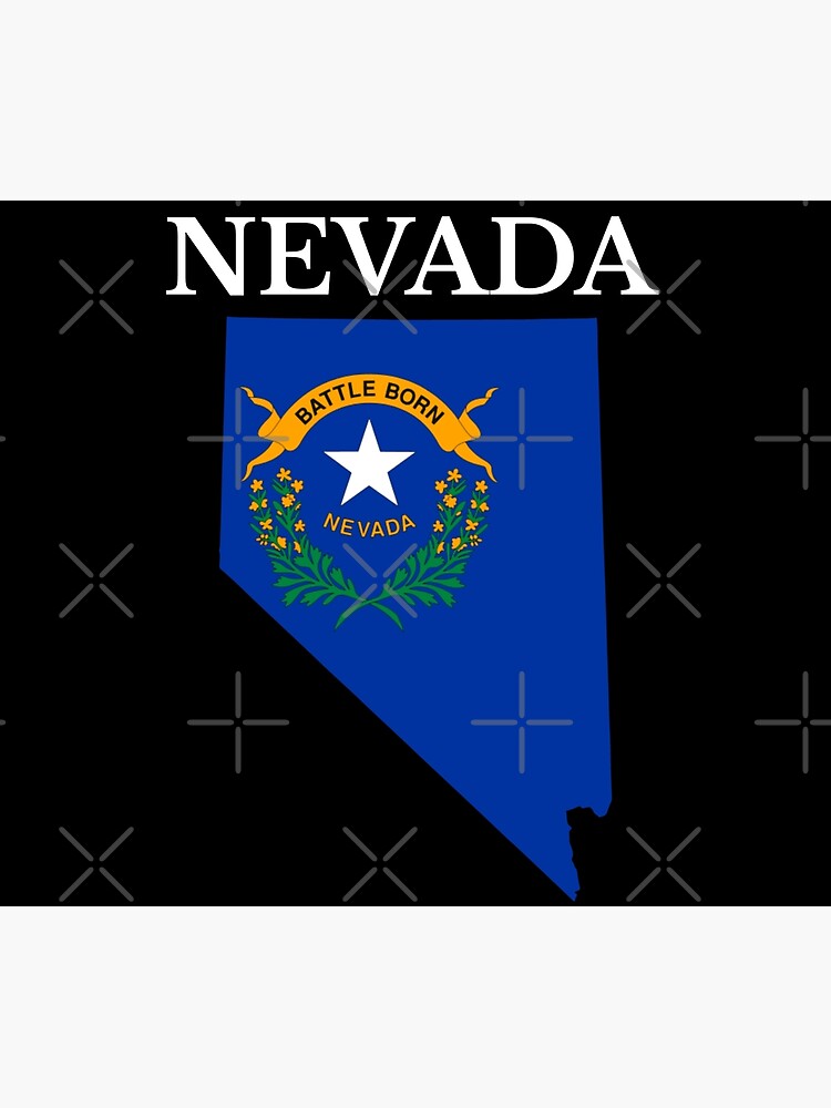 "Nevada Flag Map" Poster for Sale by marosharaf | Redbubble