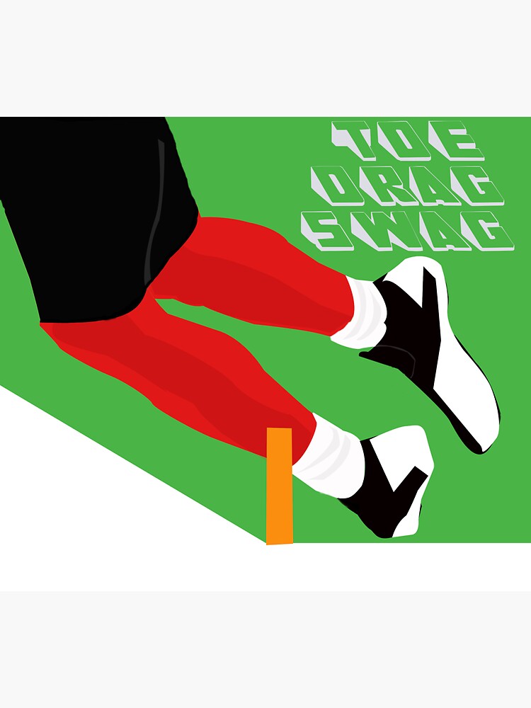"Toe Drag Swag" Sticker by Philly85 | Redbubble