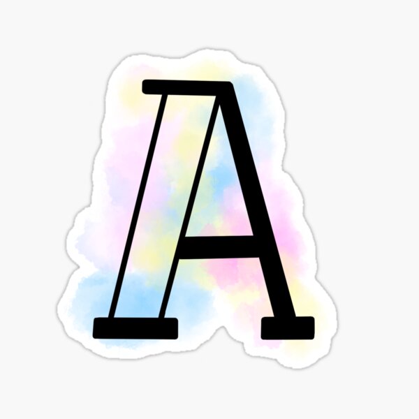"A Initial" Sticker for Sale by megfico | Redbubble