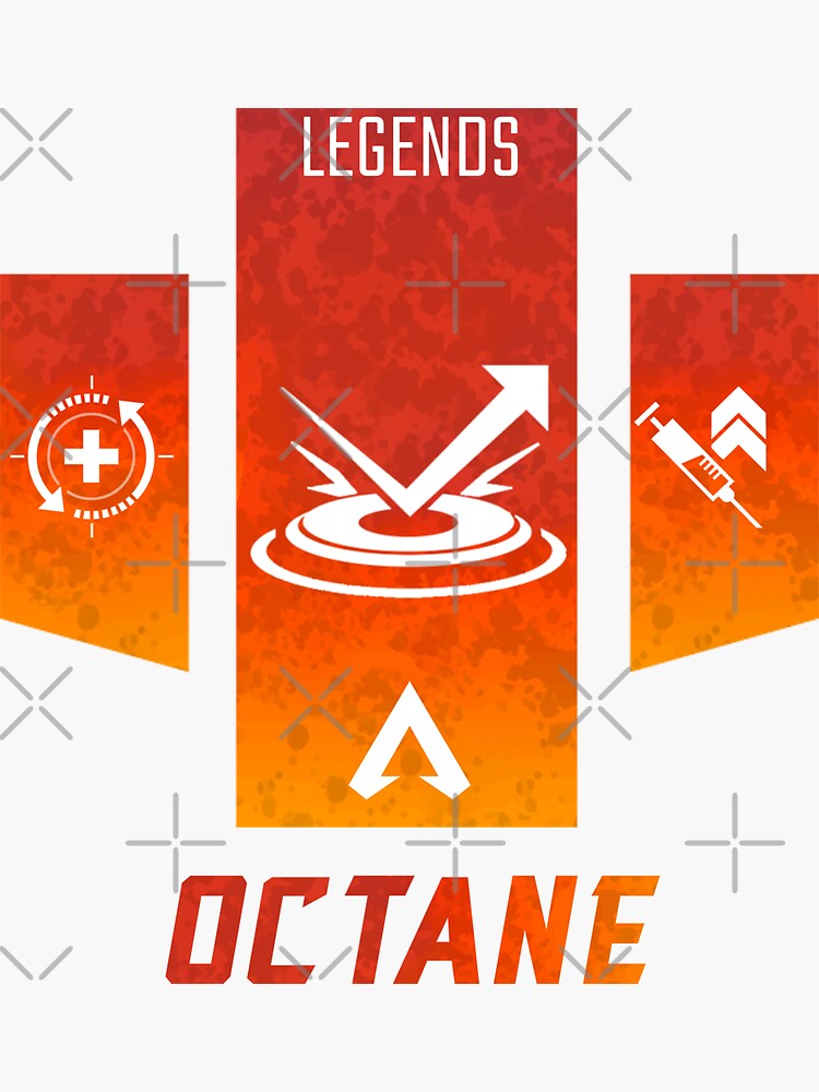 "Apex Legend: Octane Banner" Sticker for Sale by spacerangershop ...