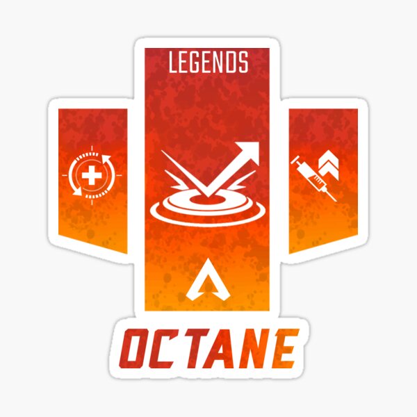 "Apex Legend: Octane Banner" Sticker for Sale by spacerangershop ...
