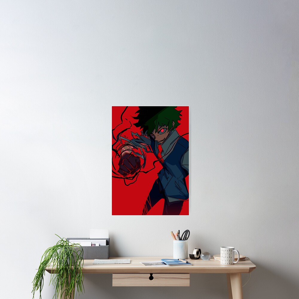 "Villain Deku" Poster by dragonpigeons | Redbubble