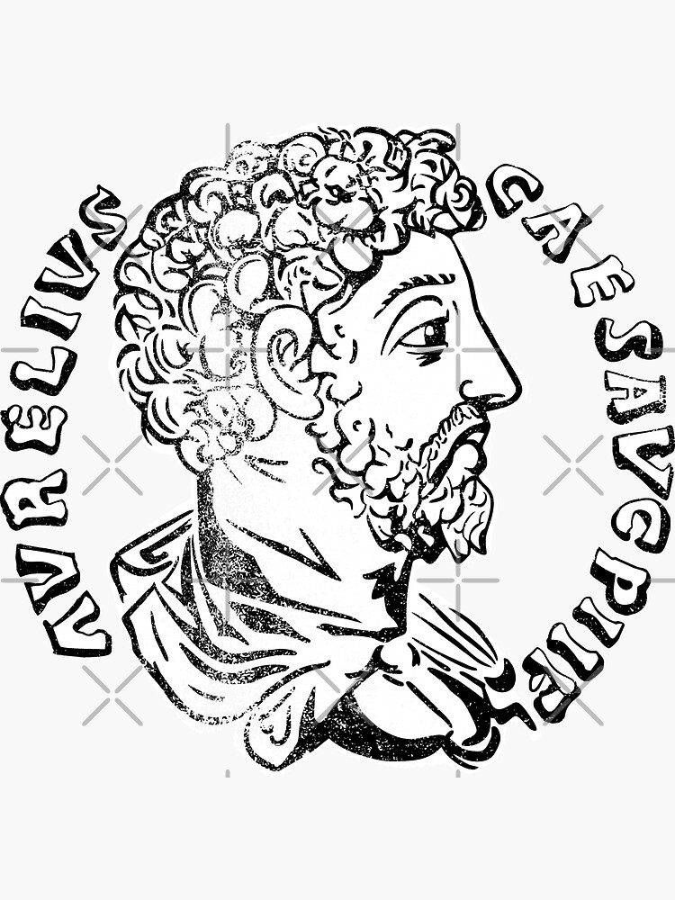 "Marcus Aurelius Ancient Roman Coin" Sticker by zeno27 | Redbubble
