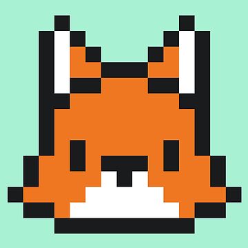 "Super Cute 16pixel 8-bit Fox" Art Print for Sale by 8bitpixelart ...