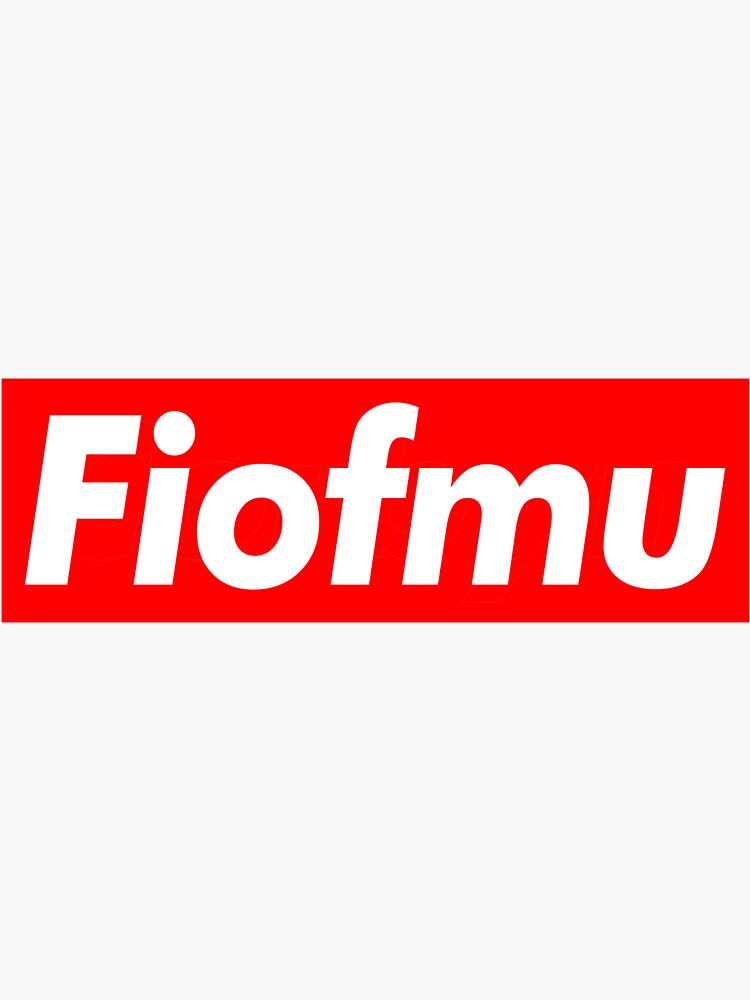"FIOFMU Box Logo" Sticker for Sale by ccuk66 | Redbubble
