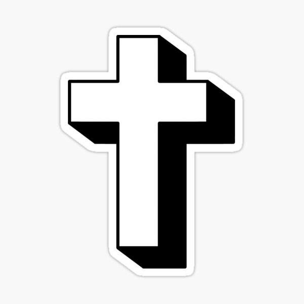 3d Cross Stickers | Redbubble