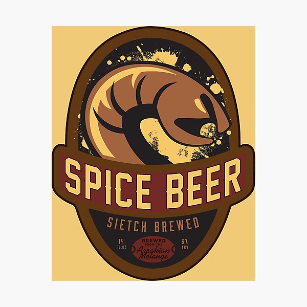 "Dune Spice Beer Sandworm Logo" Photographic Print by chrismick42 ...