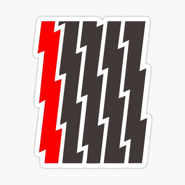 "Thick Lightning Bolts " Sticker for Sale by hypnotzd | Redbubble