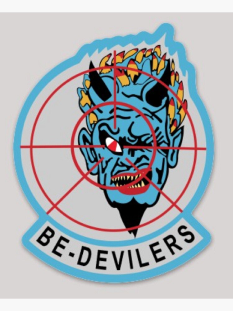 "USMC VF-74 Be-Devilers Patch Sticker" Sticker by MilitaryPlus | Redbubble