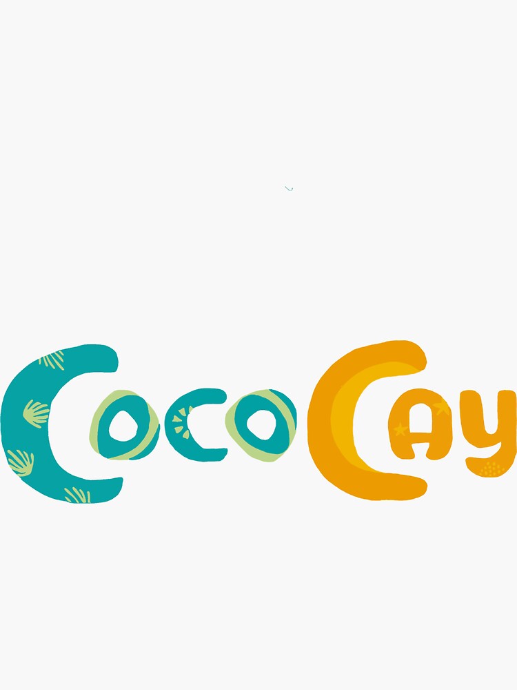 "Coco Cay" Sticker for Sale by Sydney Moutier | Redbubble