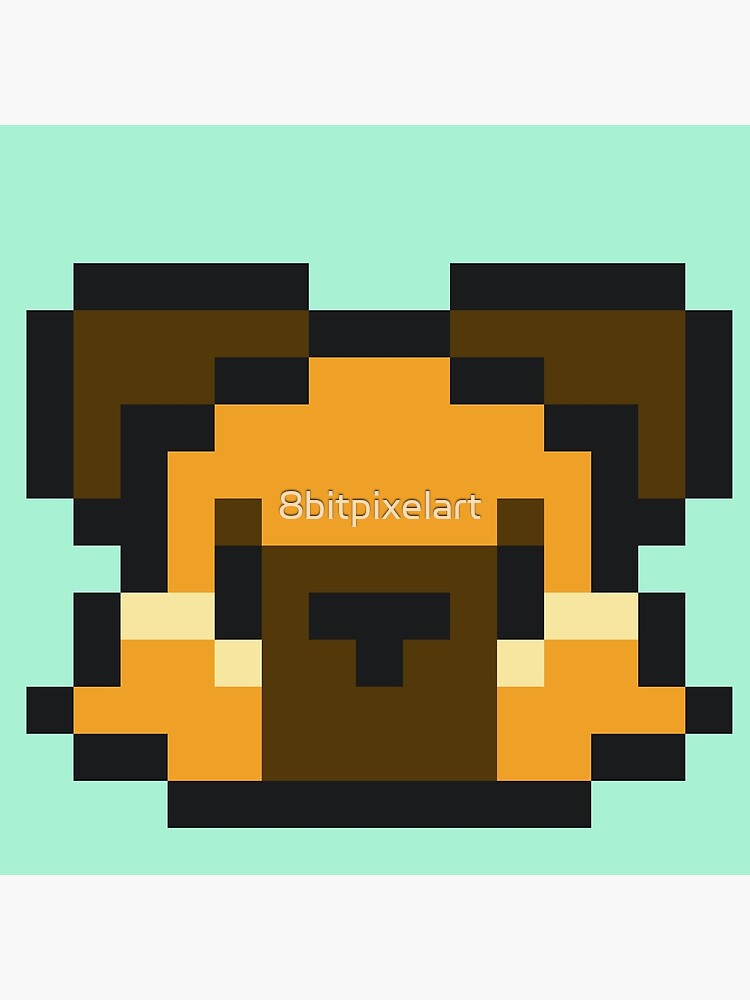"Super Cute Floppy Ear Dog, Pixel Art 8bit" Poster by 8bitpixelart ...