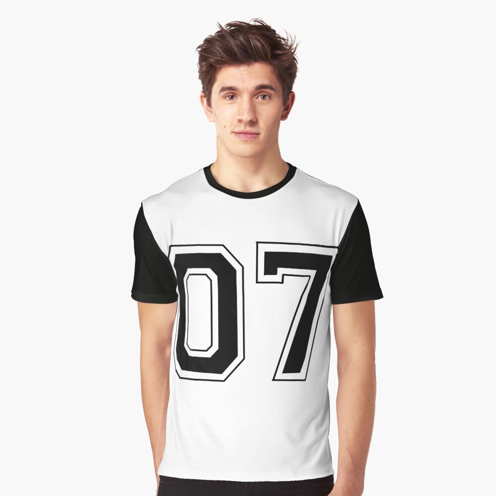 "Sports number 07" Sticker for Sale by Maelyn-Couch | Redbubble