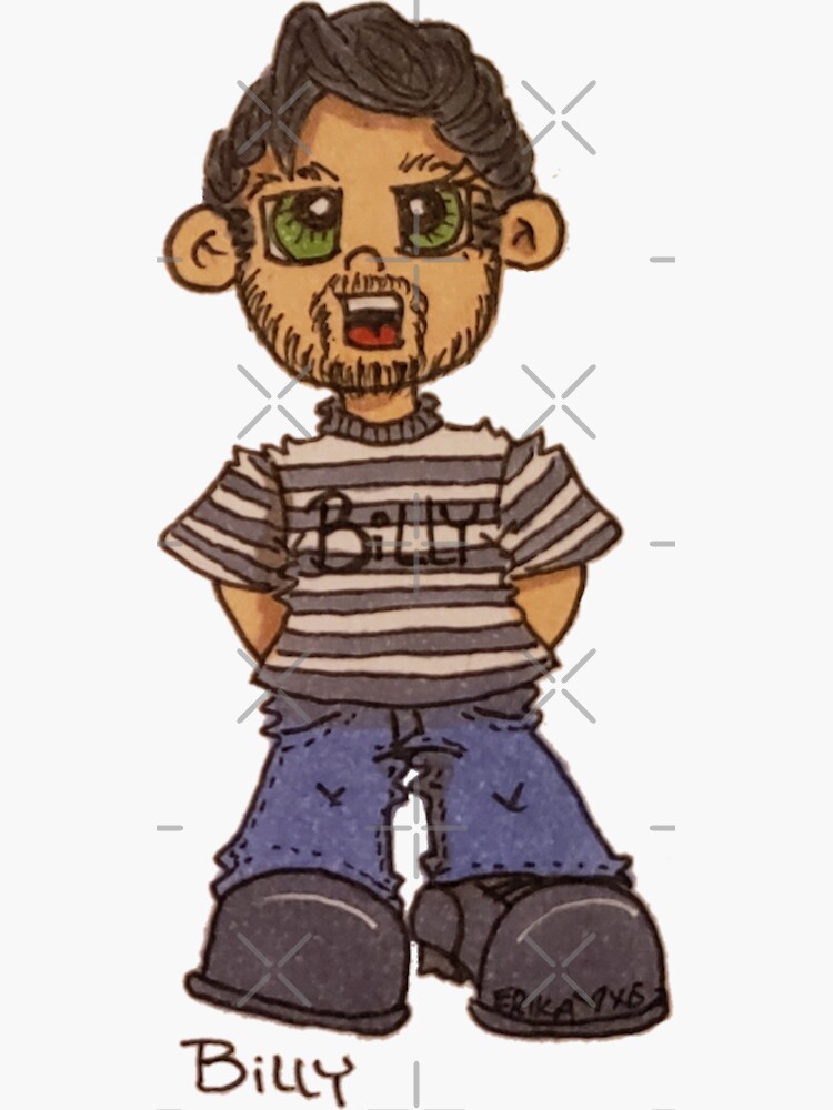 "Just Billy chibi" Sticker by soliloquywriter | Redbubble
