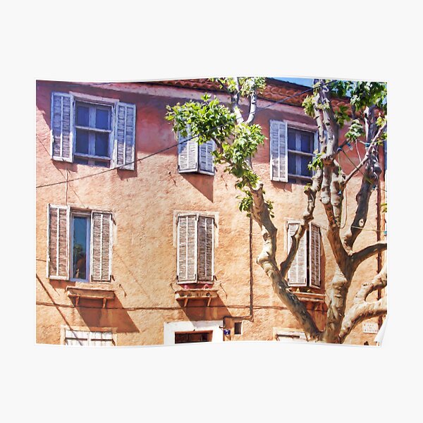 "French windows in Provence" Poster for Sale by travelways | Redbubble
