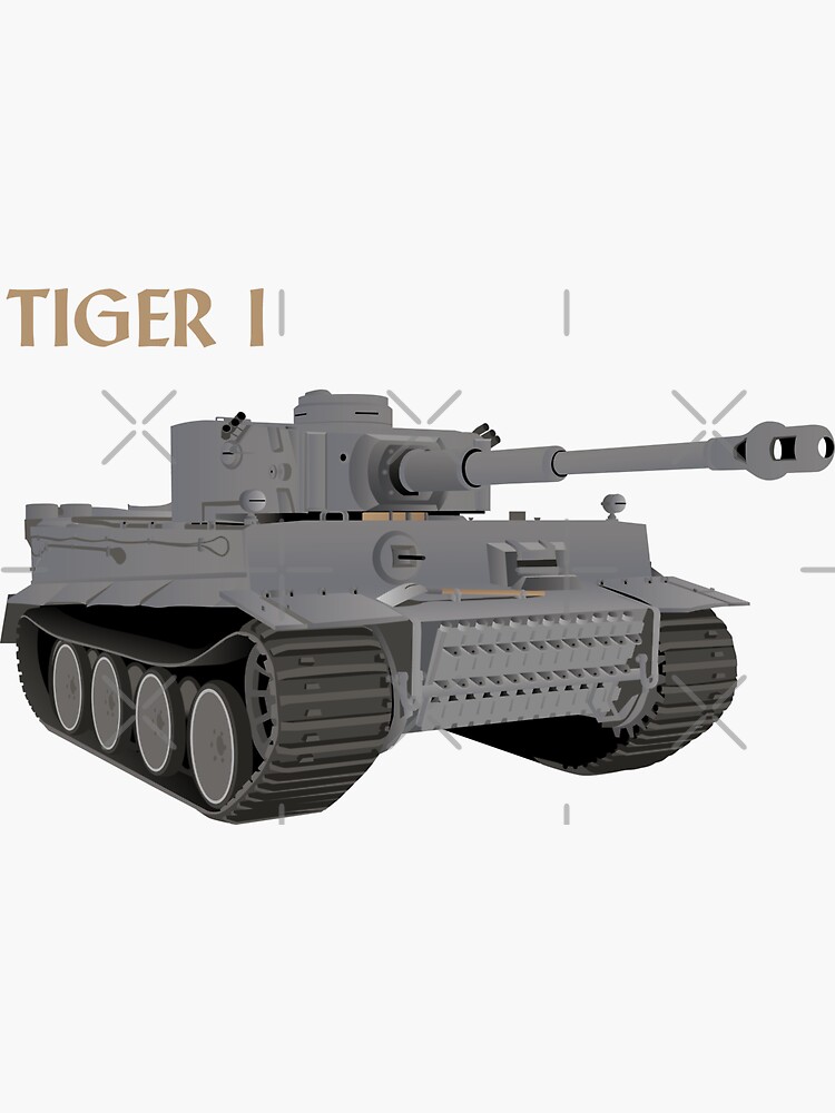 "Tiger I German WW2 Tank " Sticker for Sale by NorseTech | Redbubble