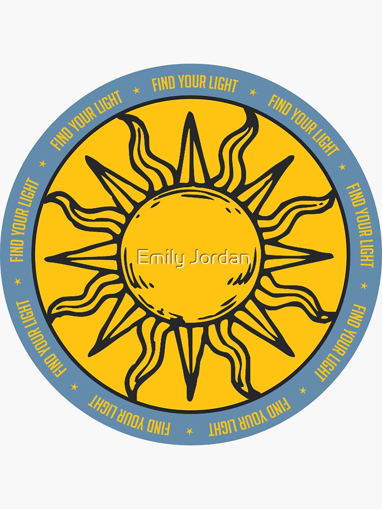 "Find Your Light" Sticker by emilyjordan21 | Redbubble
