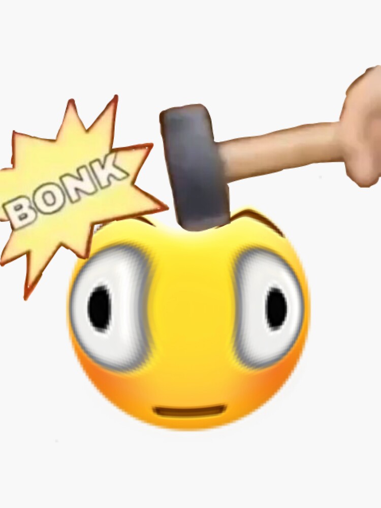 "Bonk Emoji Fish Eye" Sticker for Sale by RoachGod | Redbubble