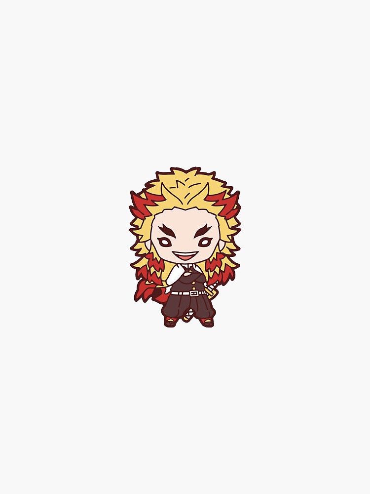 "Rengoku Small Sticker" Sticker by Beastlykitty | Redbubble