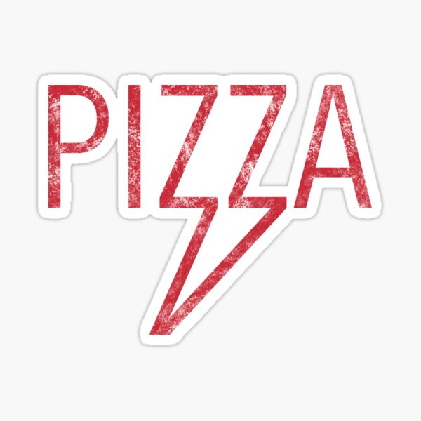 "Vintage Pizza Logo" Sticker for Sale by Allcoast | Redbubble