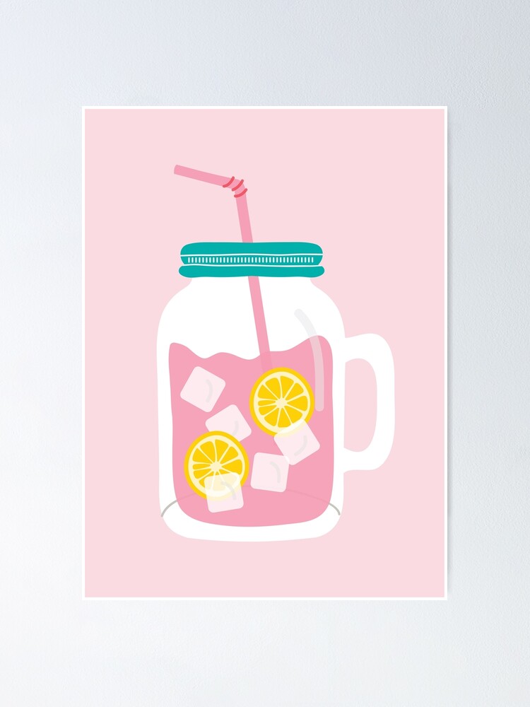 "Pink Lemonade" Poster by allisonrdesign | Redbubble