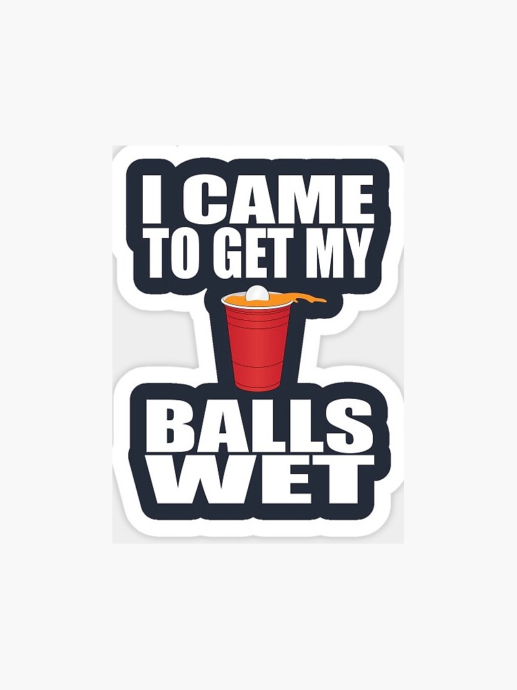 "Beer pong " Sticker for Sale by A44y1234 | Redbubble