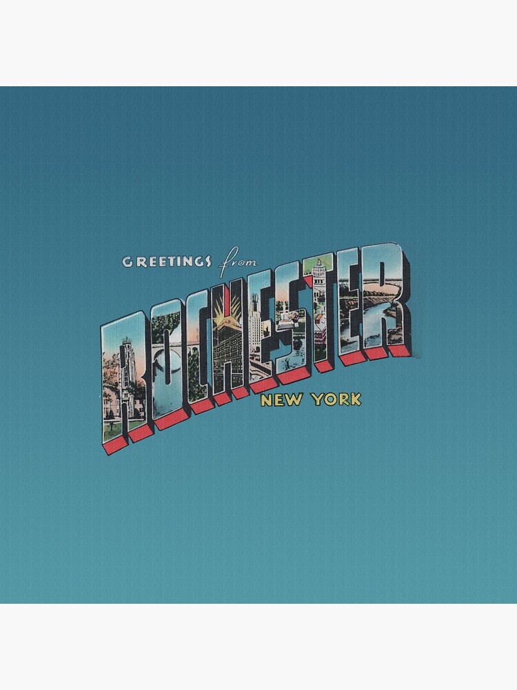 "Greetings from Rochester, New York" Poster by MetroPosters | Redbubble
