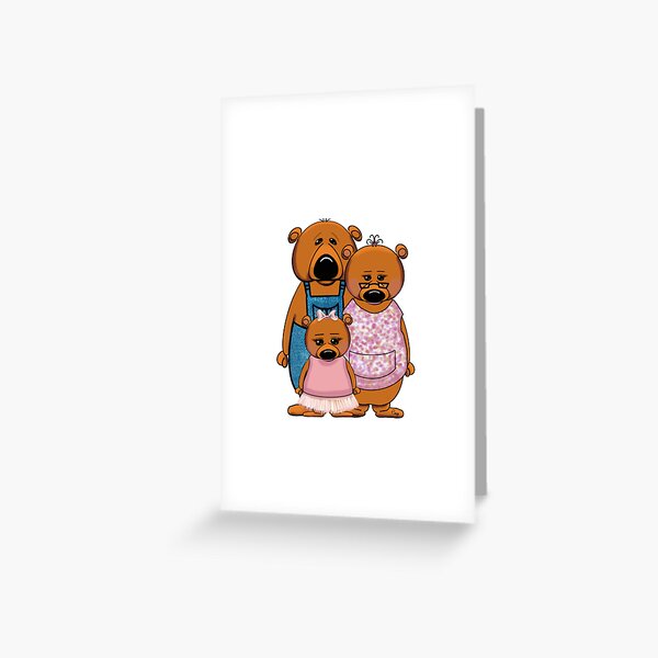 Tarjetas de felicitación «Personajes del libro de la familia del oso ...