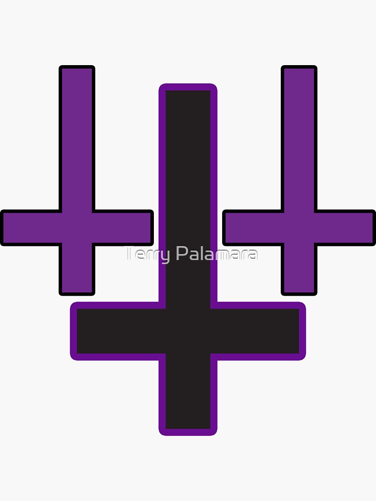 "Inverted Cross / Design" Sticker by terrypalamara | Redbubble