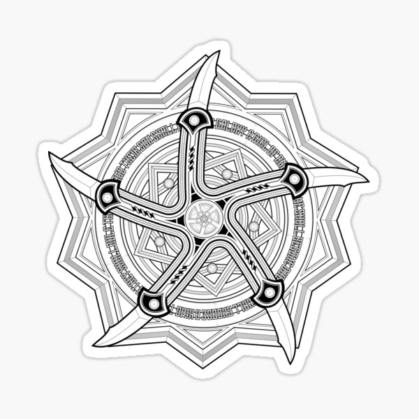 "THE GLAIVE" Sticker by ariescustom | Redbubble