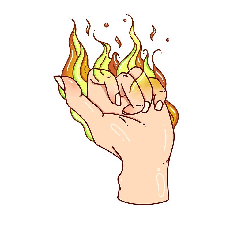 "Elemental Hands: Fire" by seuranceart | Redbubble