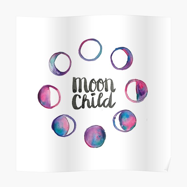 "Moon child" Poster by janine-r8 | Redbubble
