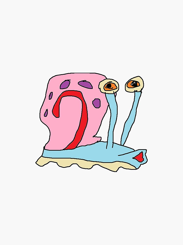 "Gary the snail" Sticker by Kyrogger | Redbubble