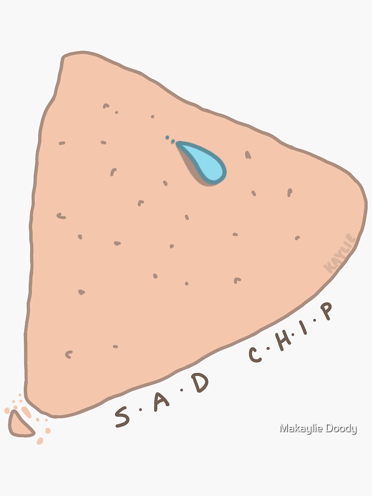 "LoFi Sad Chip Art Cute Aesthetic Album Cover" Sticker for Sale by ...