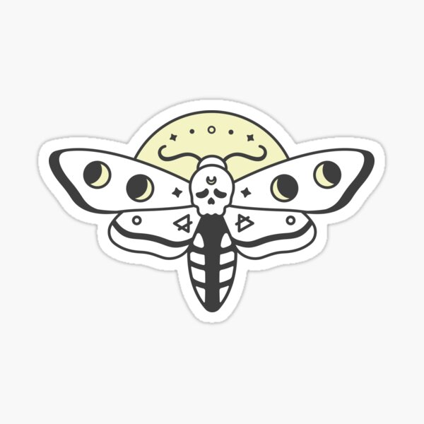 Death Head Moth Stickers | Redbubble