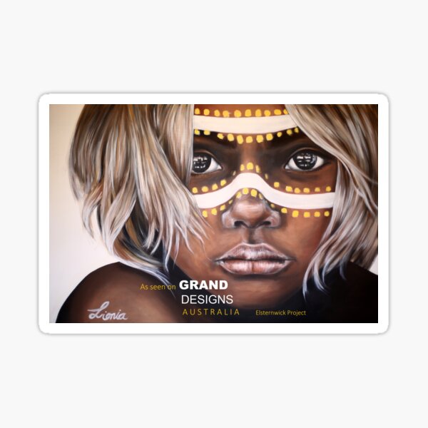 "Grand Designs Dreamtime Child" Sticker by lionia | Redbubble