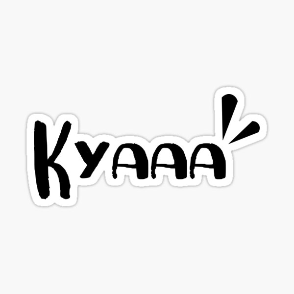 "Kyaaa" Sticker by PictoYou | Redbubble