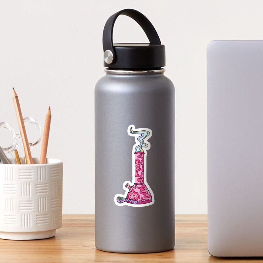 "Large Pink Bong " Sticker for Sale by SavannahGrace01 | Redbubble