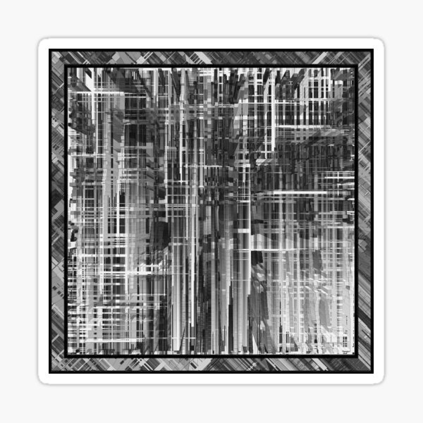 "Construction Cuboid Art" Sticker by xzendor7 | Redbubble