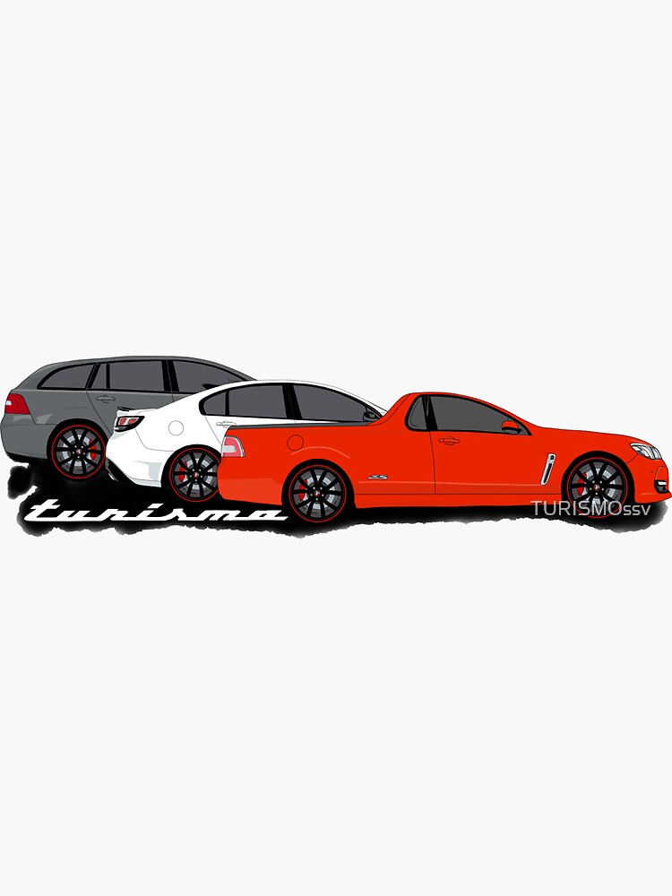 "Tri-color Commodore SS 2" Sticker by TURISMOssv | Redbubble