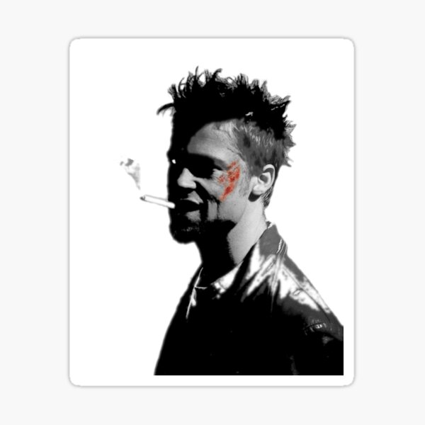 "Tyler Durden. " Sticker by TCards | Redbubble