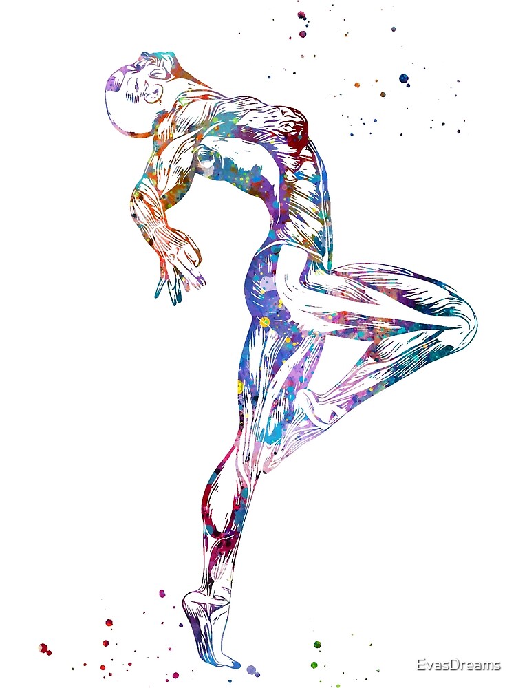 "Woman Muscle Anatomy Dance Pose" Poster by EvasDreams | Redbubble