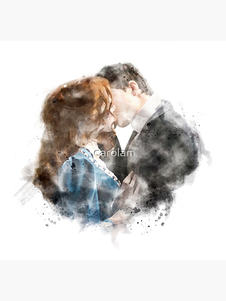 "Anne with an E watercolor- Anne shirley and Gilbert blythe " Sticker ...