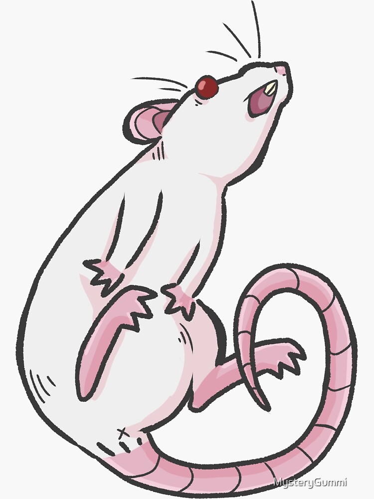 "Scream Rat" Sticker by MysteryGummi | Redbubble
